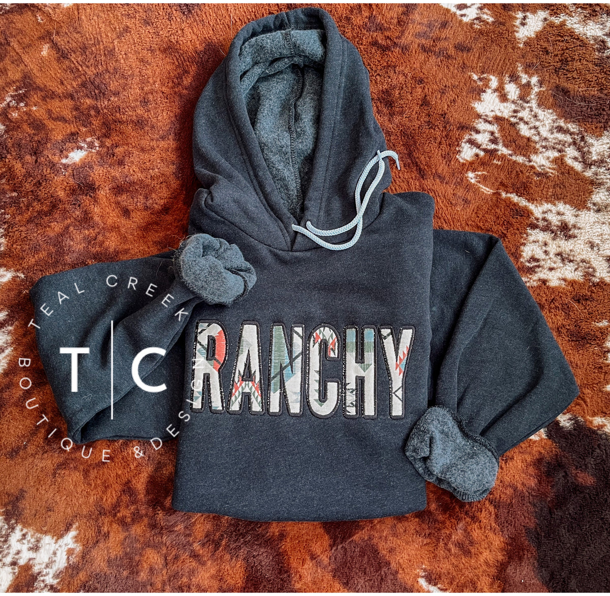Ranchy hoodie (black) – Teal Creek Boutique & designs